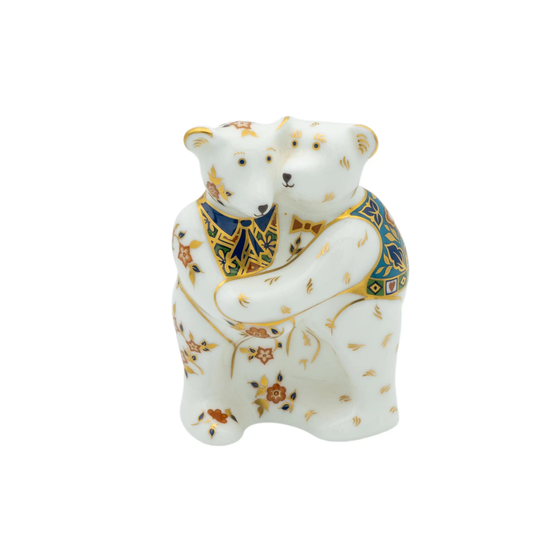 Royal Crown Derby Bear Hug Paperweight – Fine Bone China – Charterwells