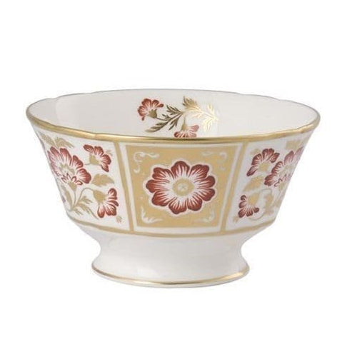 Royal Crown Derby Red Panel Open Sugar Bowl - Charterwells